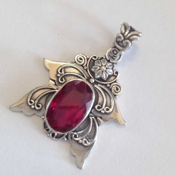 Jewelry | 12 Ct Natural Ruby Pendant Silver 925 | Poshmark